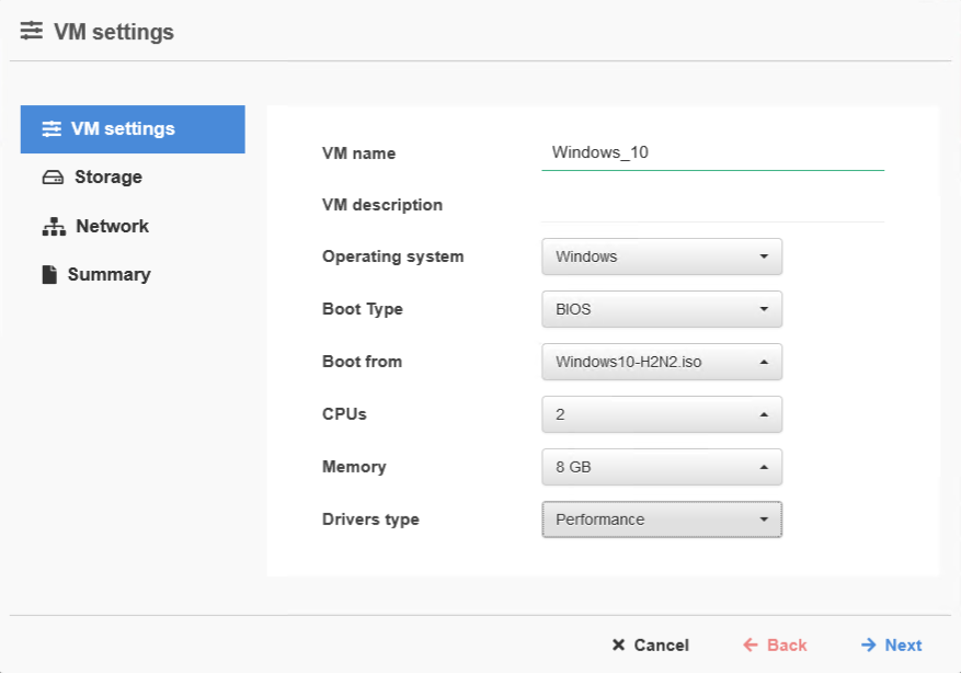 Creating a new Virtual Machine - UPONSCALE SOLUTION